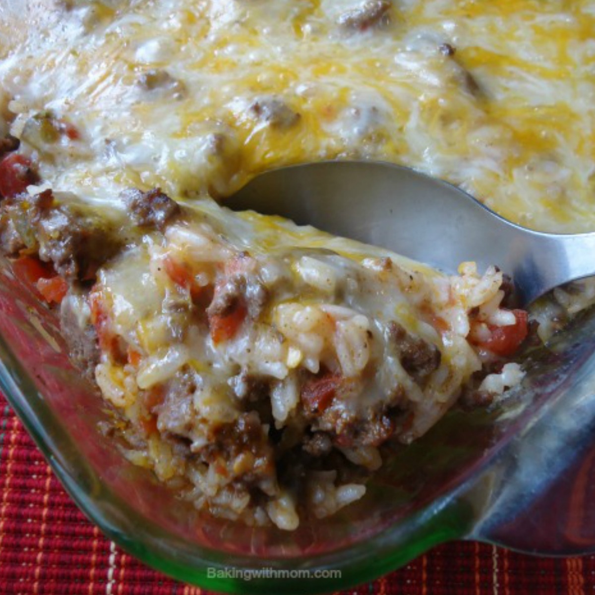 Mexican Rice Casserole - Baking With Mom