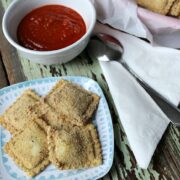 Breaded Ravioli (Baked Not Fried) - Baking With Mom