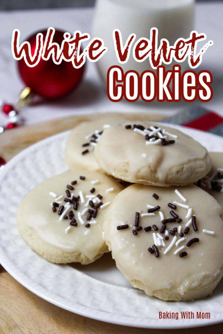 White Velvet Cookies - Baking With Mom