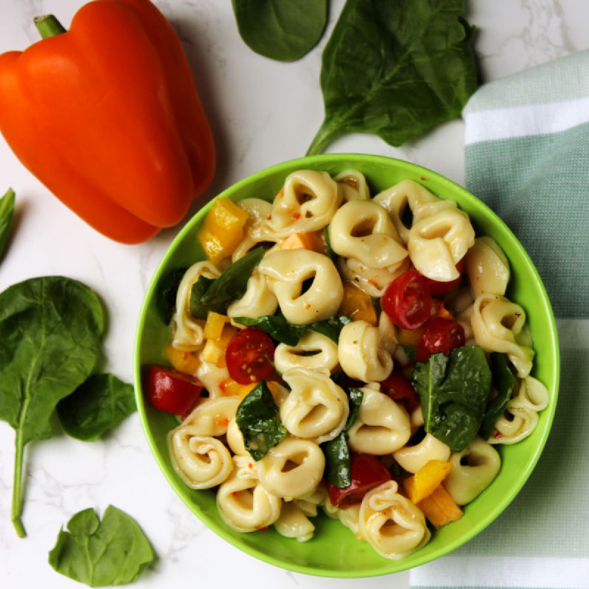 Italian Tortellini Salad - Baking With Mom