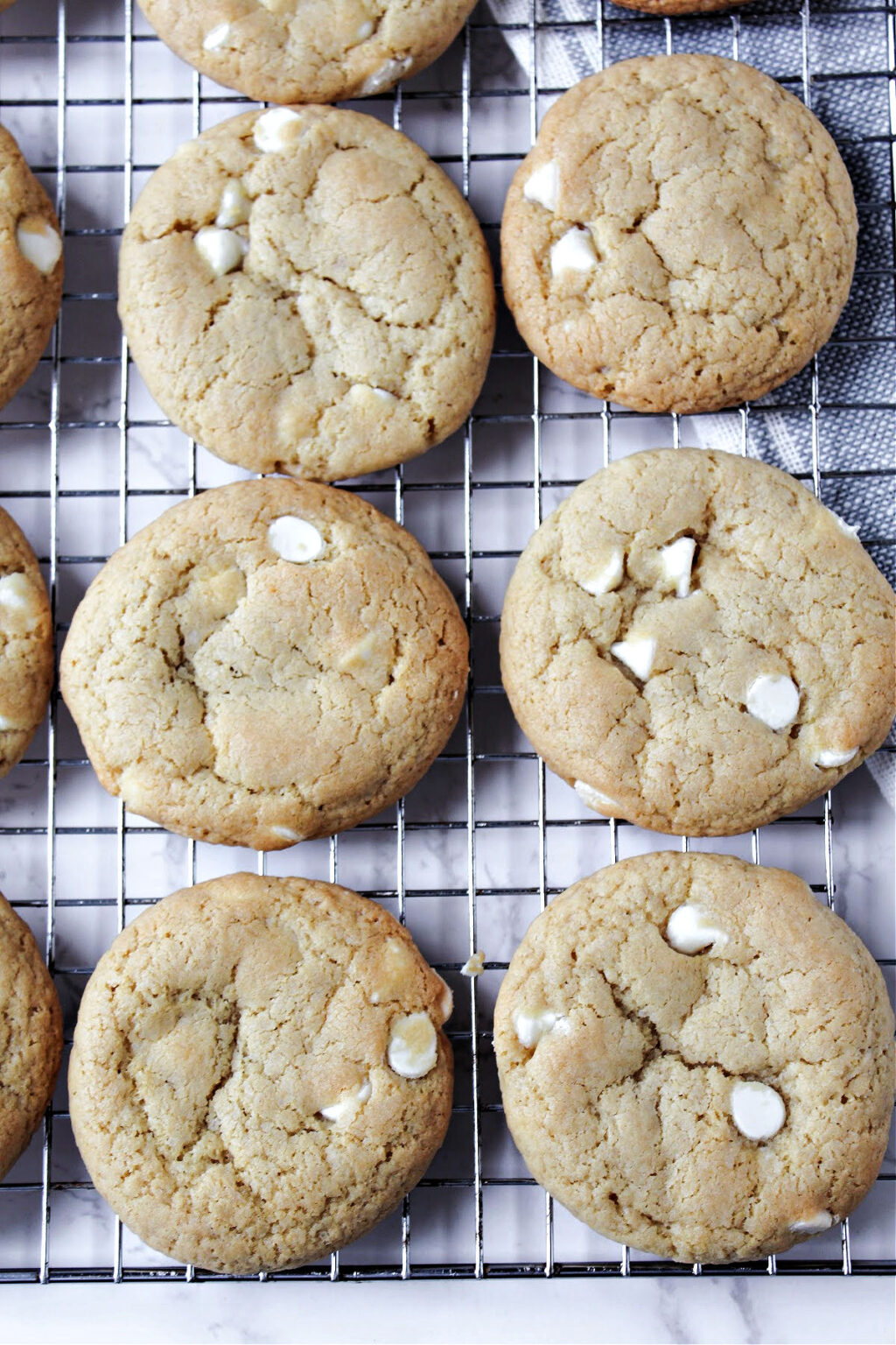 Soft And Chewy White Chocolate Chip Cookies - Baking With Mom