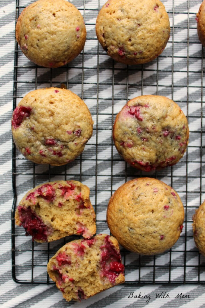 Easy Raspberry Muffins - Baking With Mom