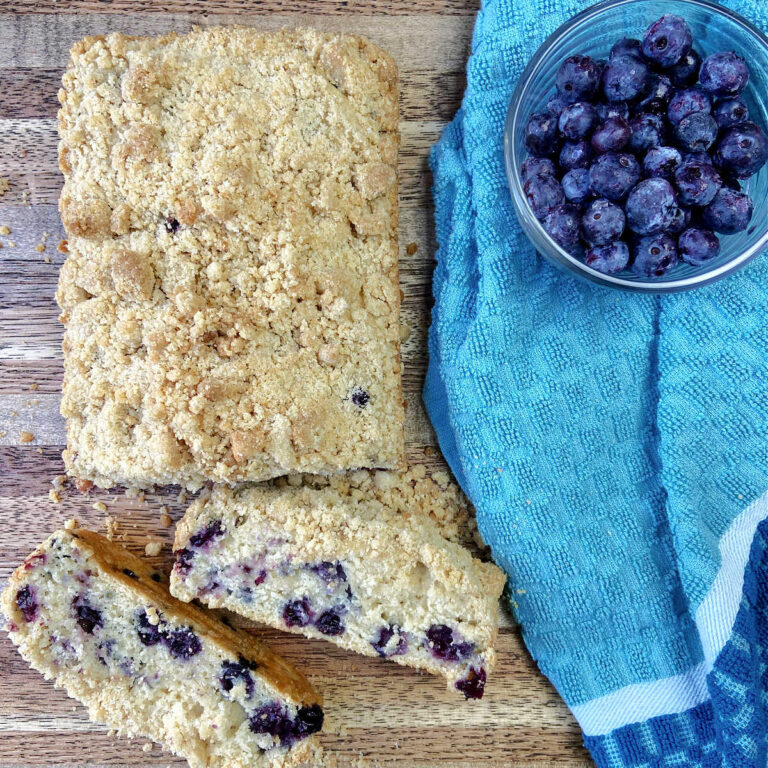 Blueberry Streusel Bread - Baking With Mom