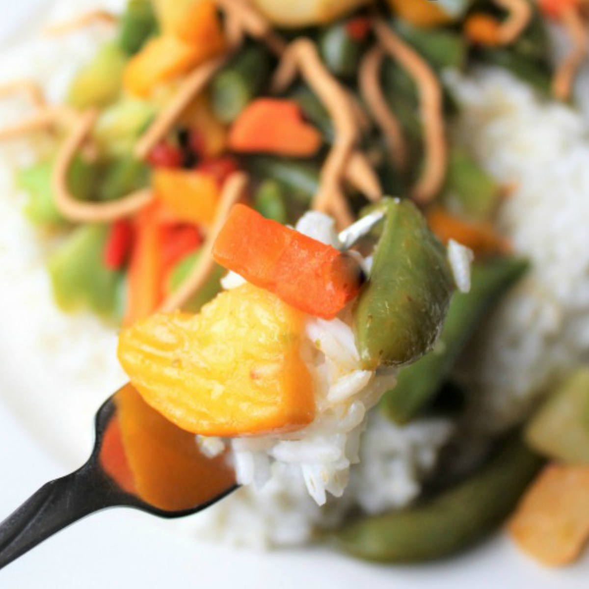 Orange Vegetable Stir Fry - Baking With Mom
