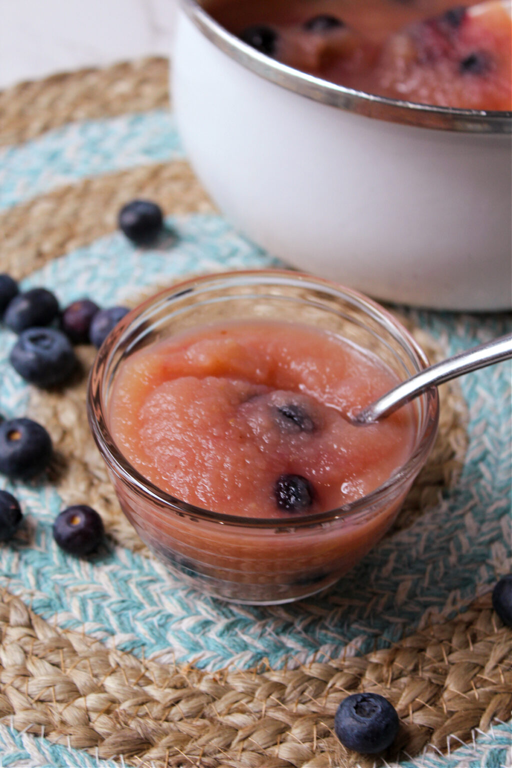 Blueberry Applesauce - Baking With Mom