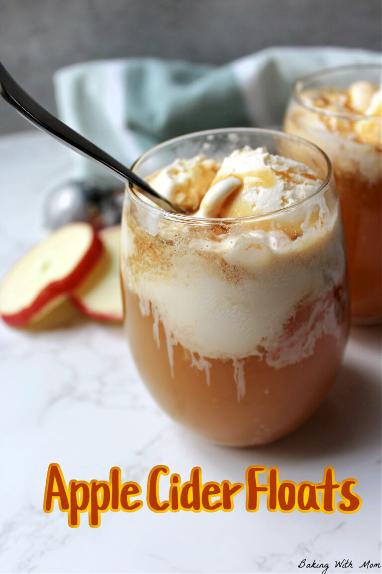 Apple Cider Floats - Baking With Mom