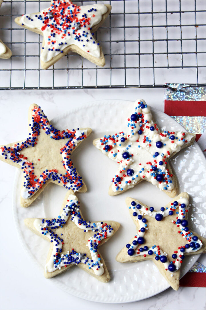 Patriotic Sugar Cookies - Baking With Mom