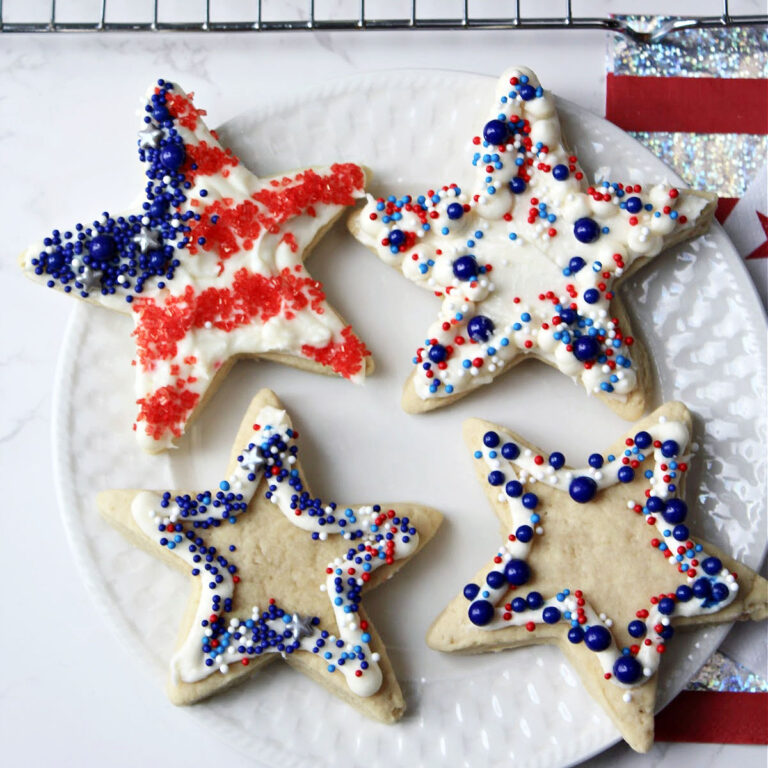 Patriotic Sugar Cookies - Baking With Mom