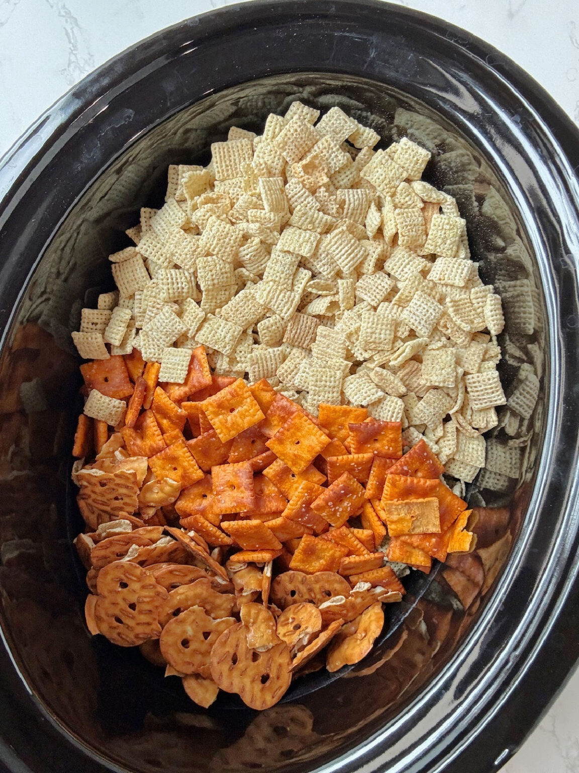 Crock Pot Snack Mix - Baking With Mom